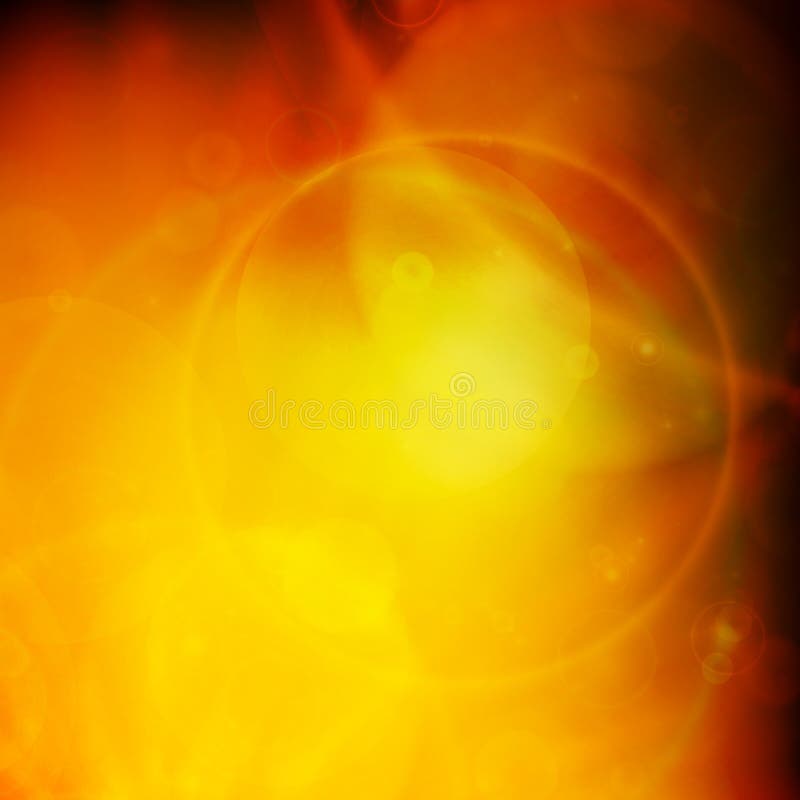 Abstract Sunset on Sky with Lenses Flare. Stock Vector - Illustration ...