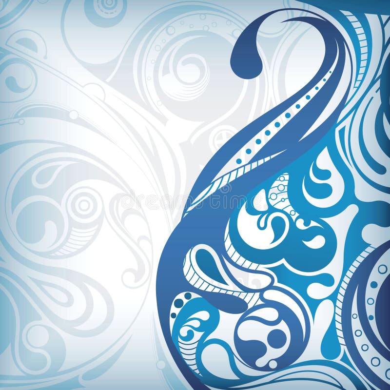 Sea Surf stock vector. Illustration of curve, water, abstract - 15682018