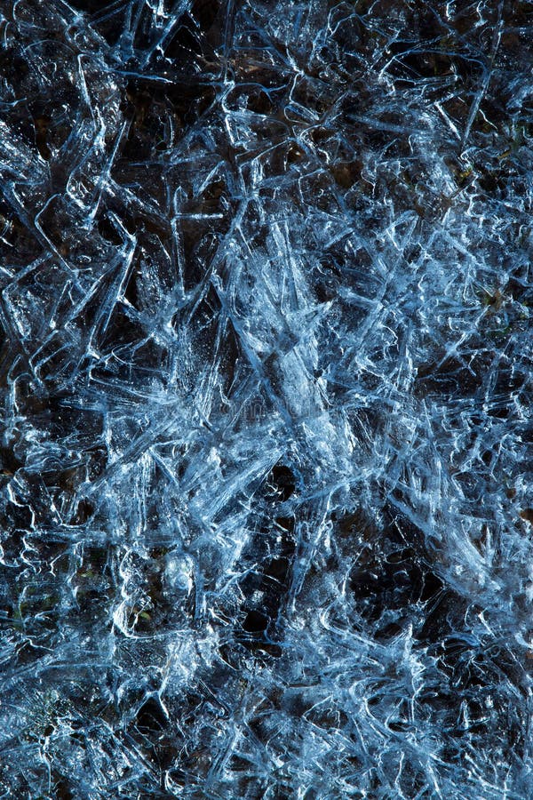 Abstract Surface of Frozen Water Stock Image - Image of details ...