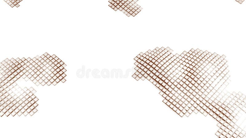 Abstract Surface with Moving Square Patches. Motion. Moving Spots on ...