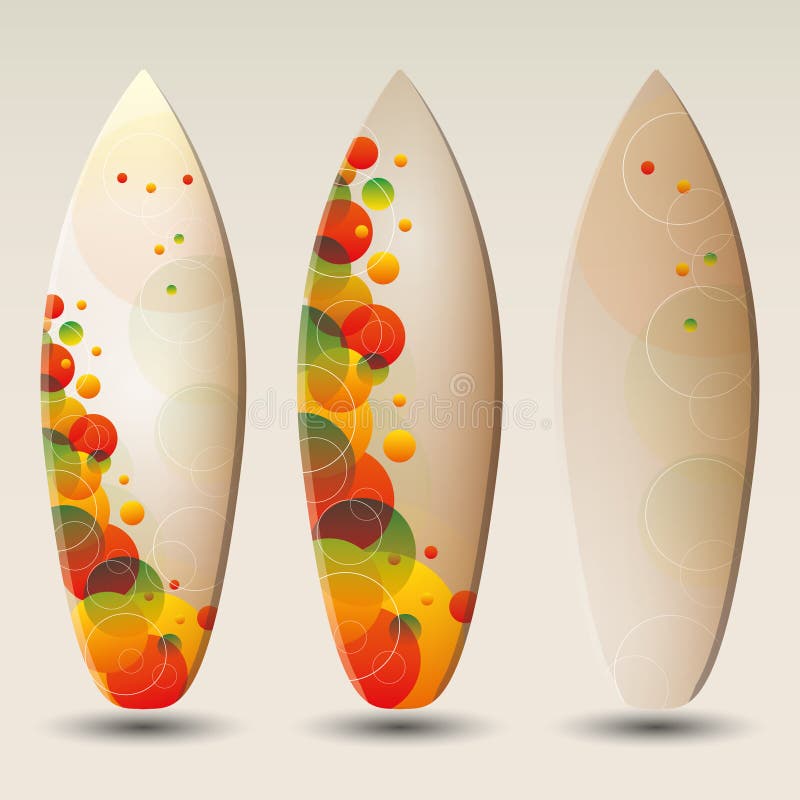 Abstract Surfboards Design Vectors Stock Vector - Illustration of ...