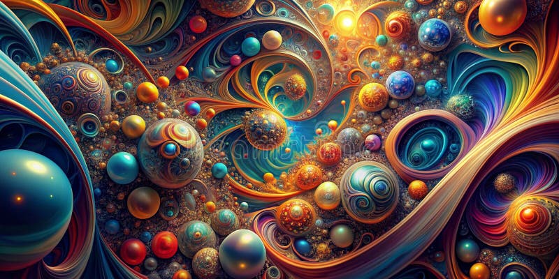 Abstract Surreal Complex Chaotic Structured Background Creative AI ...