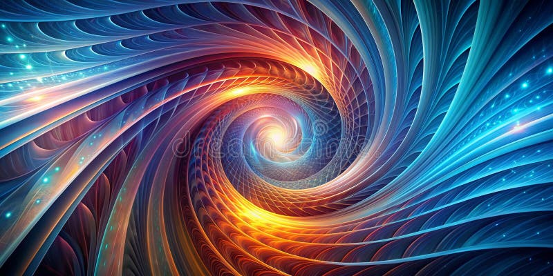 Abstract Surreal Complex Curve Vortex Structured Background Generative ...