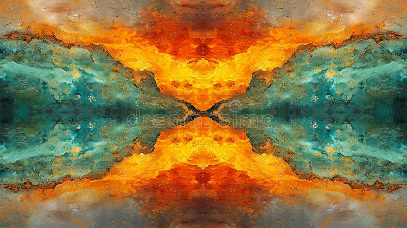 Abstract Surreal Reflections, Distorted Symmetry, Unique Modern ...