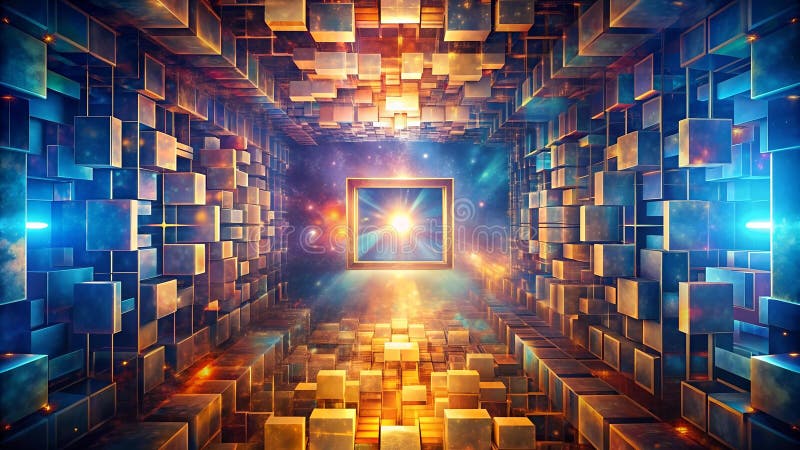 Abstract Surrealism: Abstract Square Background with Dreamlike Elements ...