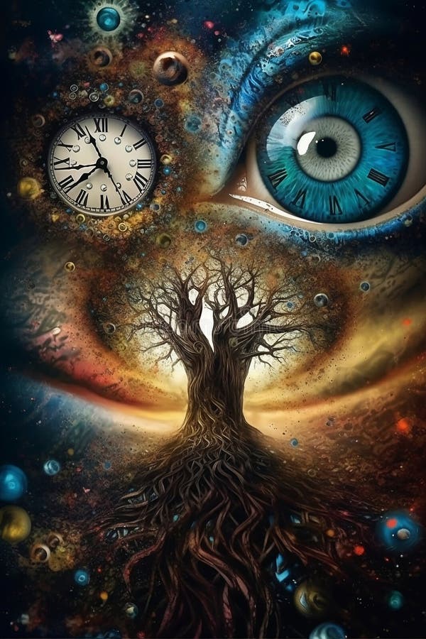 Surrealistic Clock Stock Illustrations – 222 Surrealistic Clock Stock ...