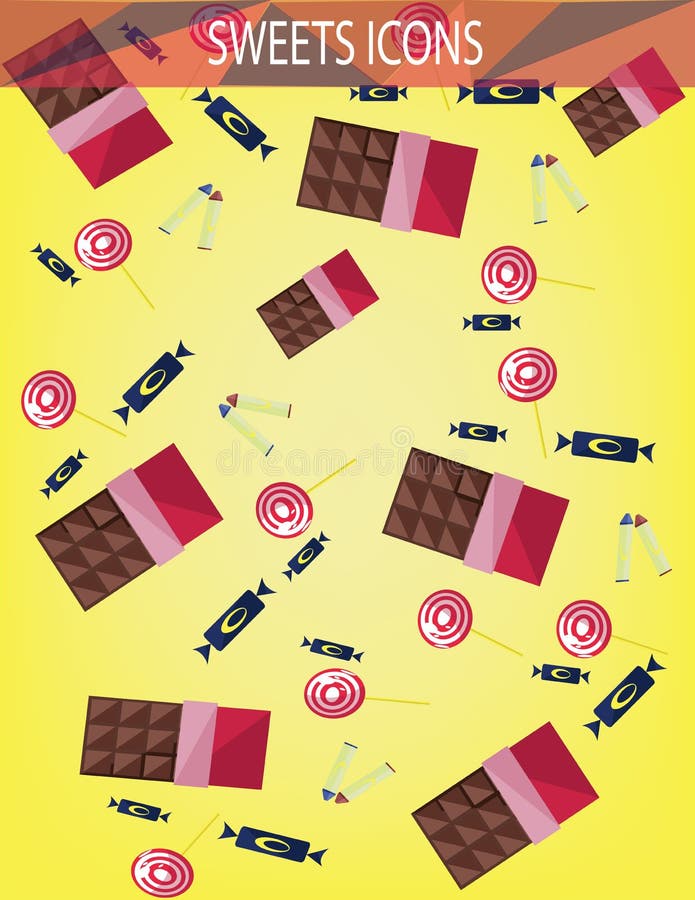 Two Candies in Red and Yellow Wrapping Stock Vector - Illustration of ...