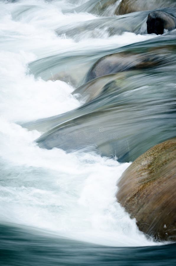 Abstract of a Swiftly Moving Stream Stock Photo - Image of background ...