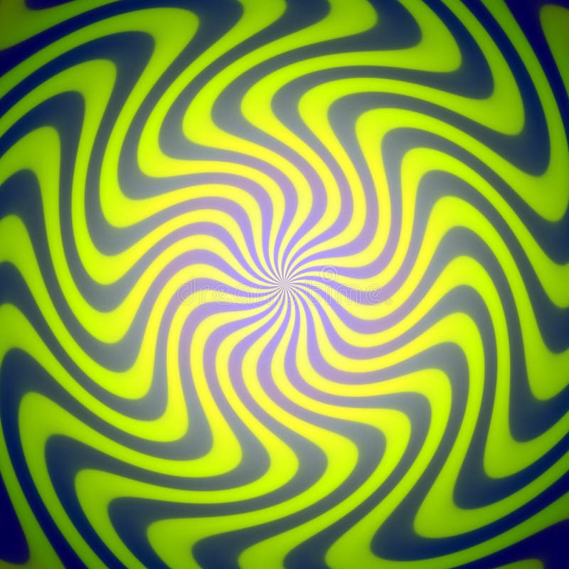 Hypnotic of Rotation. Perpetual Rotation Illusion. Background with ...