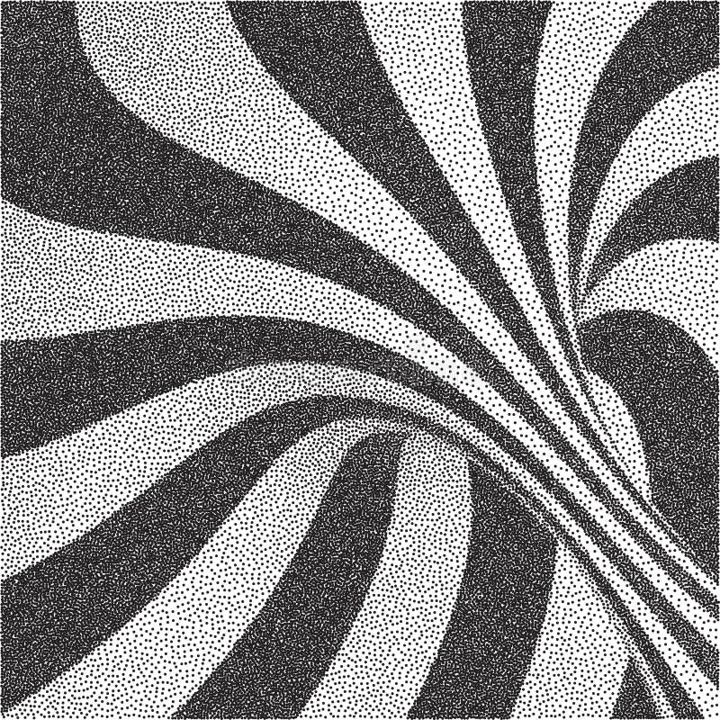 Abstract Swirl Background. Black and White Grainy Design. Pointillism ...