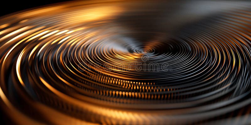 Abstract Swirl Background Golden Vortex Texture Image Stock ...