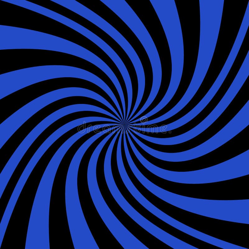 Black And Blue Radial Spiral Rays Background Stock Illustration ...