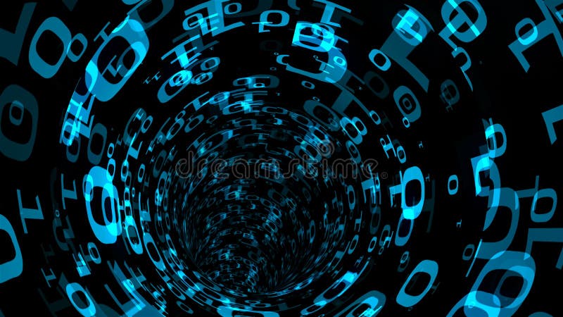Binary Swirl stock illustration. Illustration of internet - 738859