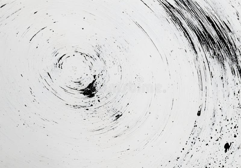 Abstract Swirl Black Ink Splashes White Background High Quality Image ...