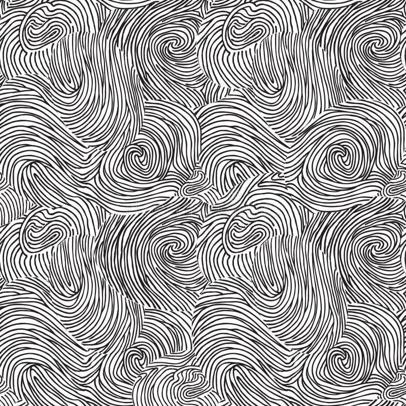 Abstract Swirl Chaotic Line Doodle Seamless Pattern. Ocean Wave Stock ... Abstract Swirl Chaotic Line Doodle Seamless Pattern. Ocean Wave Stock ...