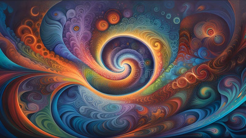 Abstract Swirl of Colors: a Mesmerizing Display of Swirling Colors ...