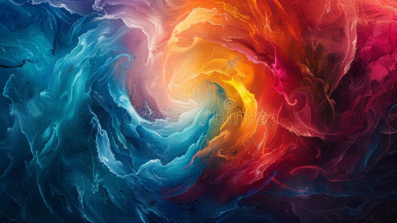 Abstract Swirl of Colors Symbolizing the Chaos of Overthinking on ...