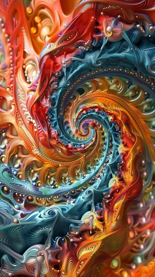 Abstract Swirl Creating Engaging Background Stock Illustration ...