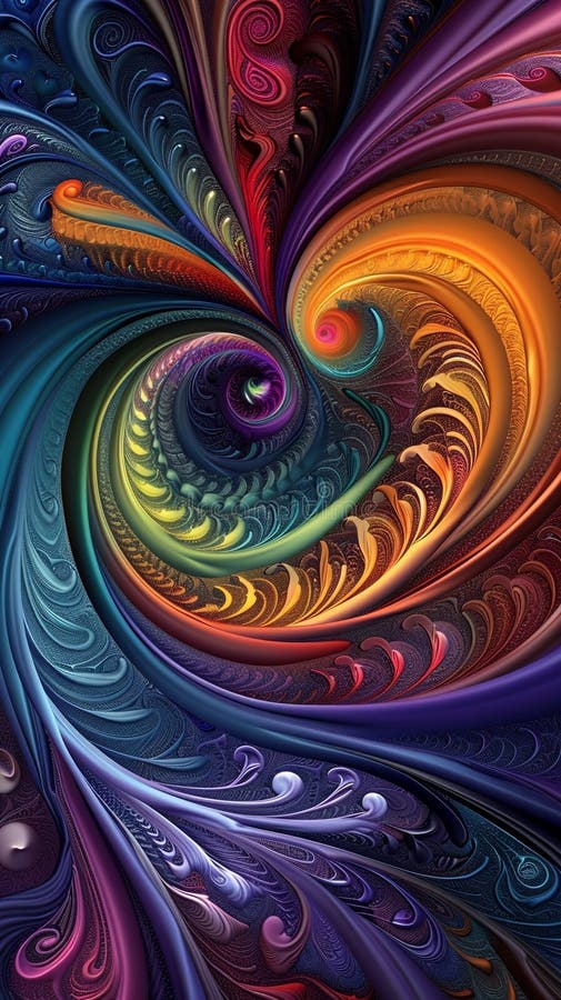 Abstract Swirl Creating Engaging Background Stock Illustration ...