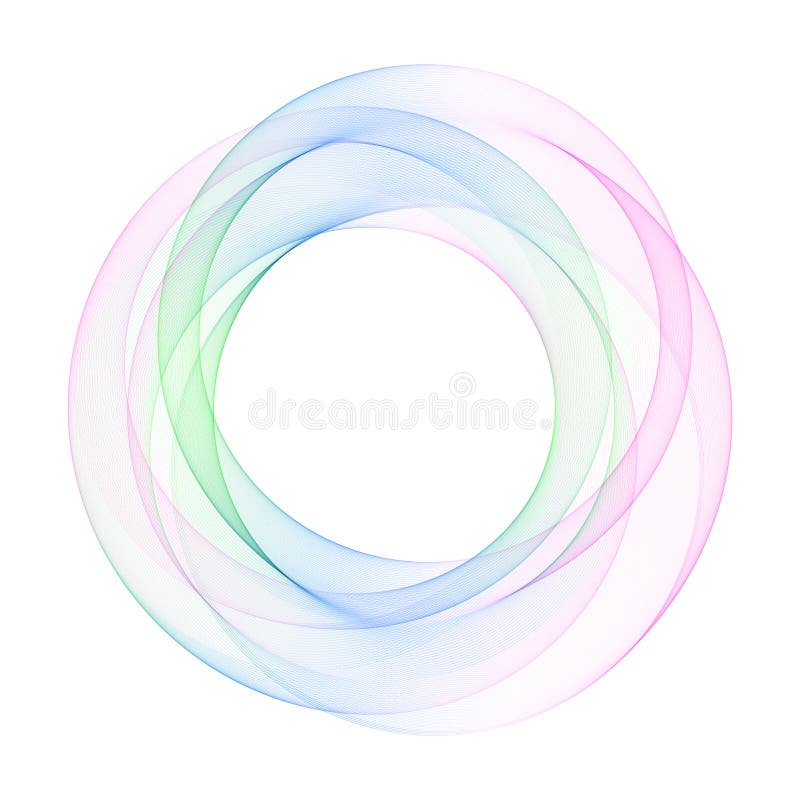Abstract Swirl Energy Circle Stock Vector - Illustration of curve ...