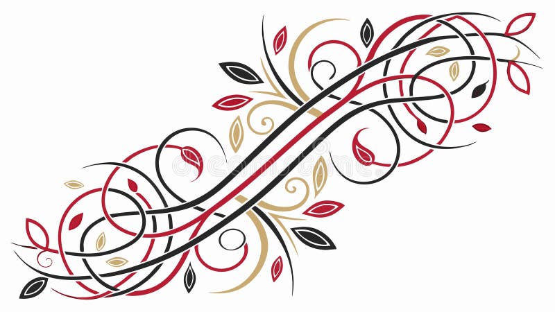 Abstract Swirl Floral Pattern Decorative Vector, Vector Design ...