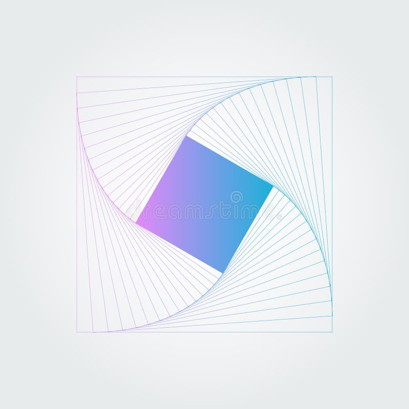 Abstract Swirl Hexagon Structure. Vector Design. Stock Illustration ...