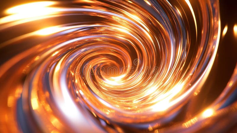 Abstract Swirl of Light and Color in a Dynamic Vortex. Concept of Energy and Motion Stock ...