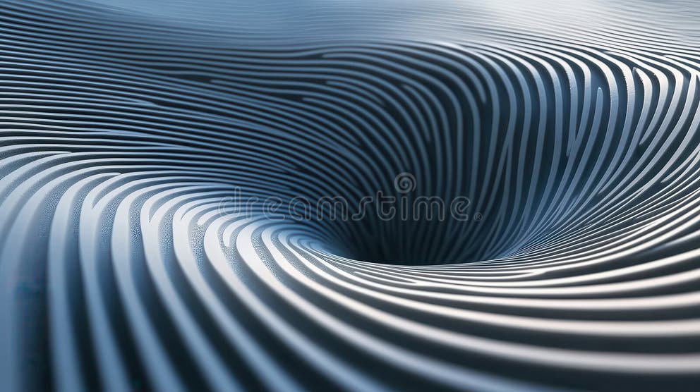 Abstract Swirl a Mesmerizing Vortex of Parallel Lines and Optical Depth Illusion Stock Photo ...