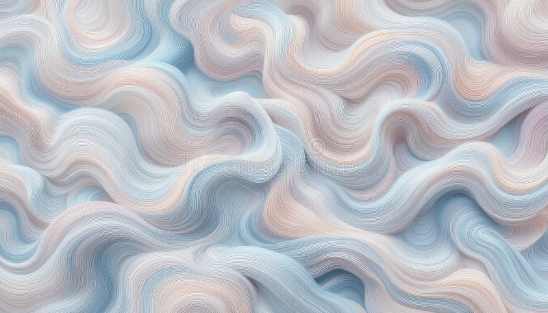 An Abstract Swirl of Pastel-colored Waves Creates a Calming, Fluid ...