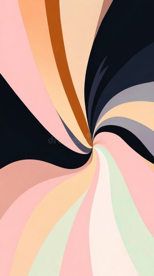 Abstract Swirl of Pastel Colors Creating a Dynamic Visual Effect Stock ...