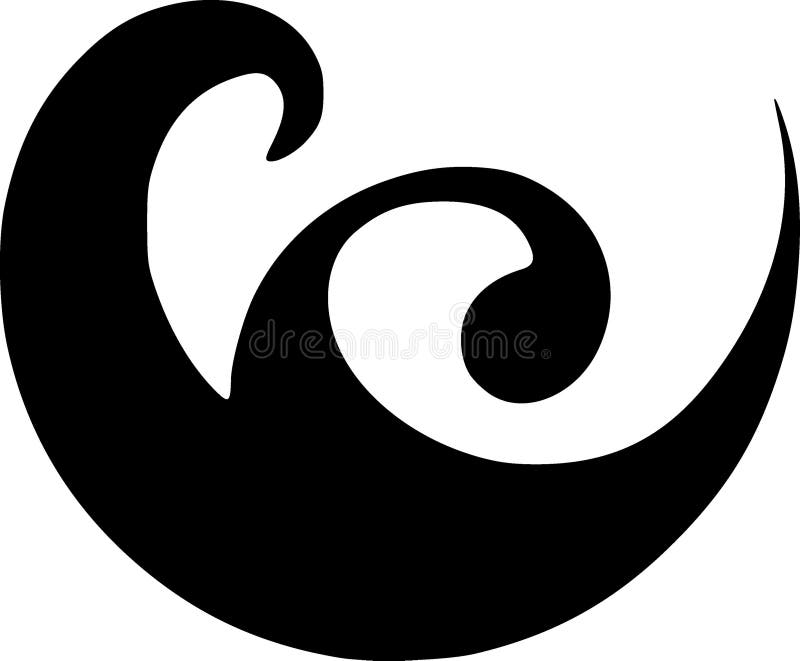 Abstract Swirl Pattern, Icon Illustration Stock Illustration ...