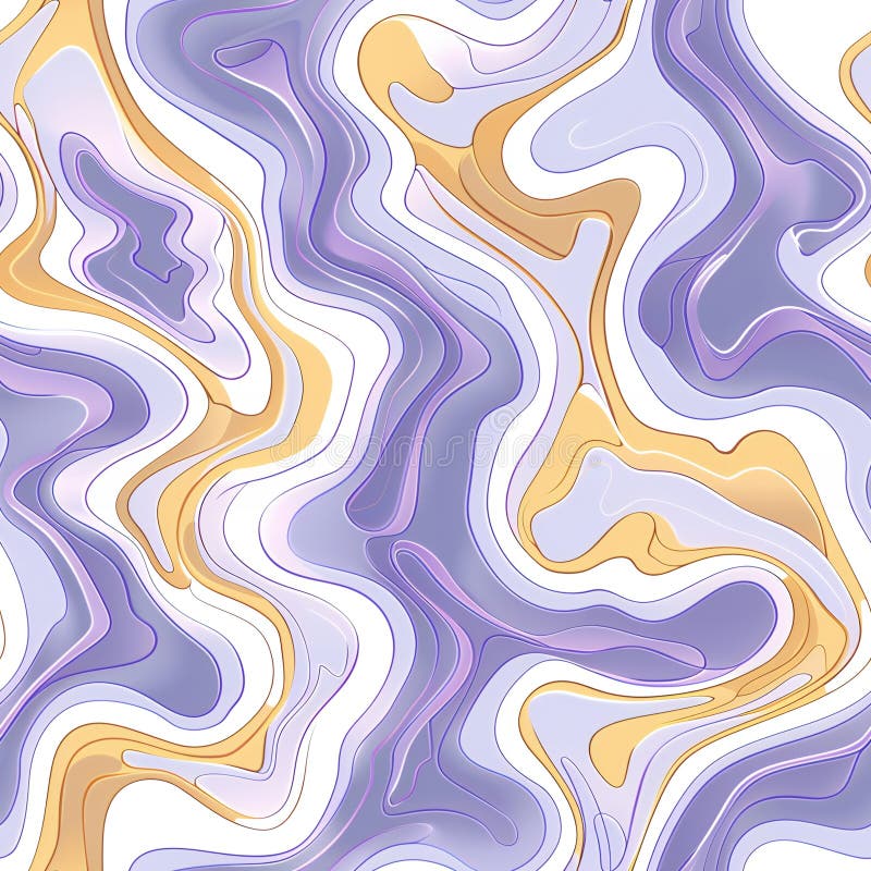 Abstract Swirl Pattern in Purple and Gold Stock Illustration ...