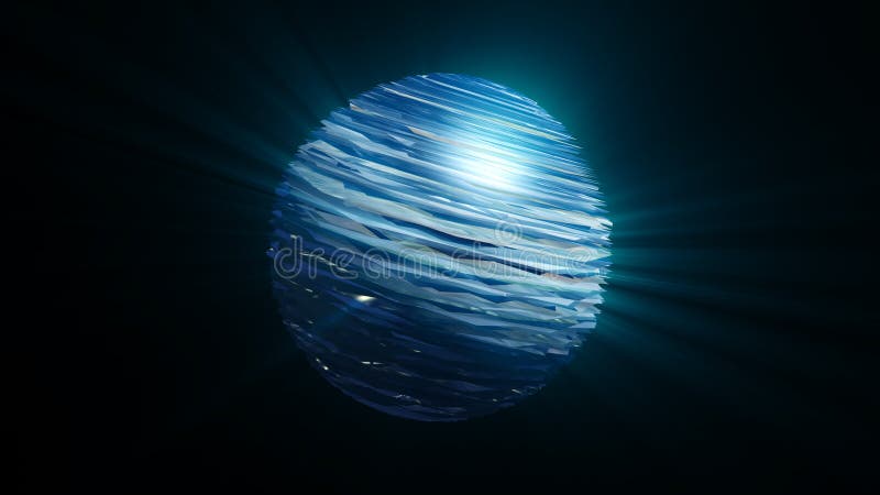 Abstract Swirl Sphere with Shine Effect Stock Image - Image of ball ...