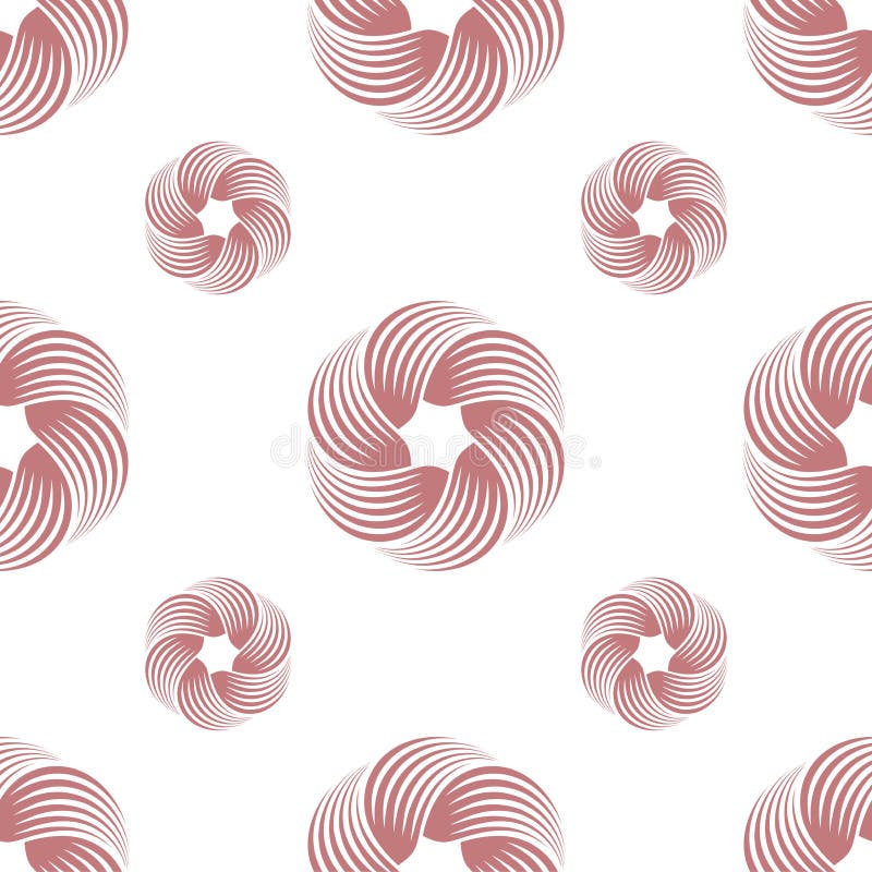 Abstract Swirl or Twisted Geometric Seamless Pattern. Geometric Simple ...