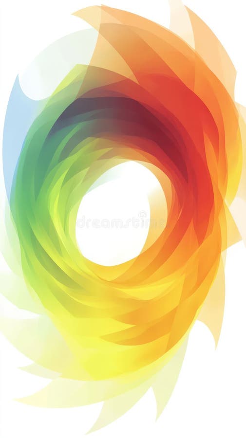 Abstract Swirl of Vibrant Colors Creating a Dynamic, Eye-catching ...