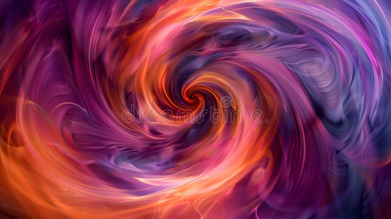 Abstract Swirl of Vibrant Colors, Creating a Dynamic and Mesmerizing ...