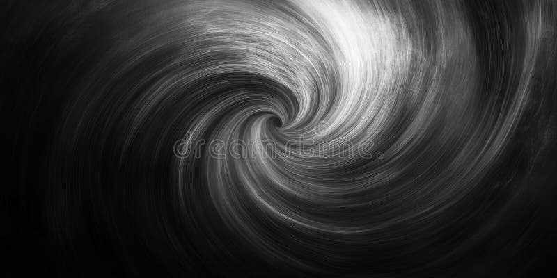 Abstract Swirl Vortex. Black and White Dynamic Motion Background Design ...