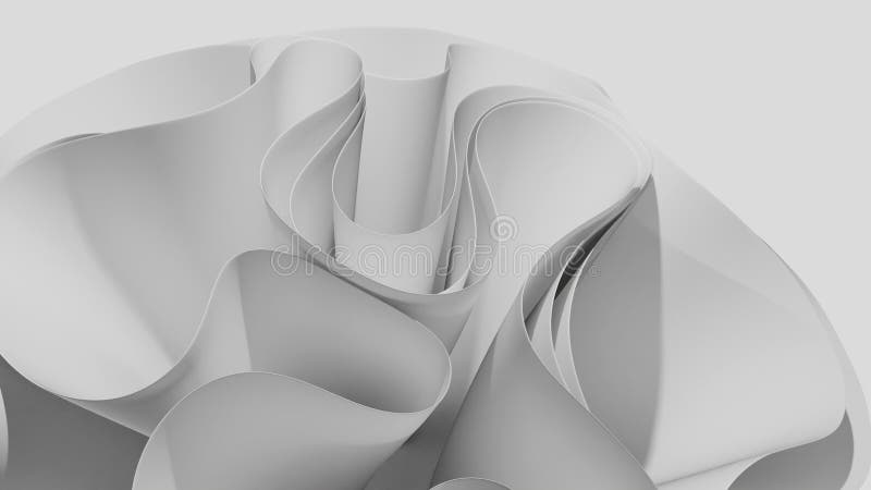 Abstract Swirl Wavy Shape Object. for Luxurious Stylized Background ...