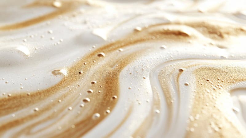 Abstract Swirled Cream and Gold Texture Stock Illustration ...