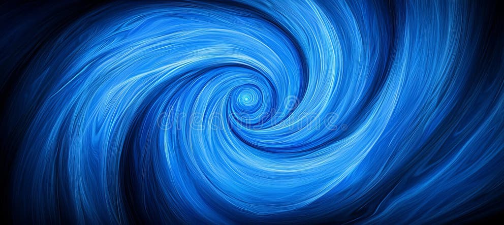 Abstract Swirling Blue and Background with Light Particles Flow, Wave ...