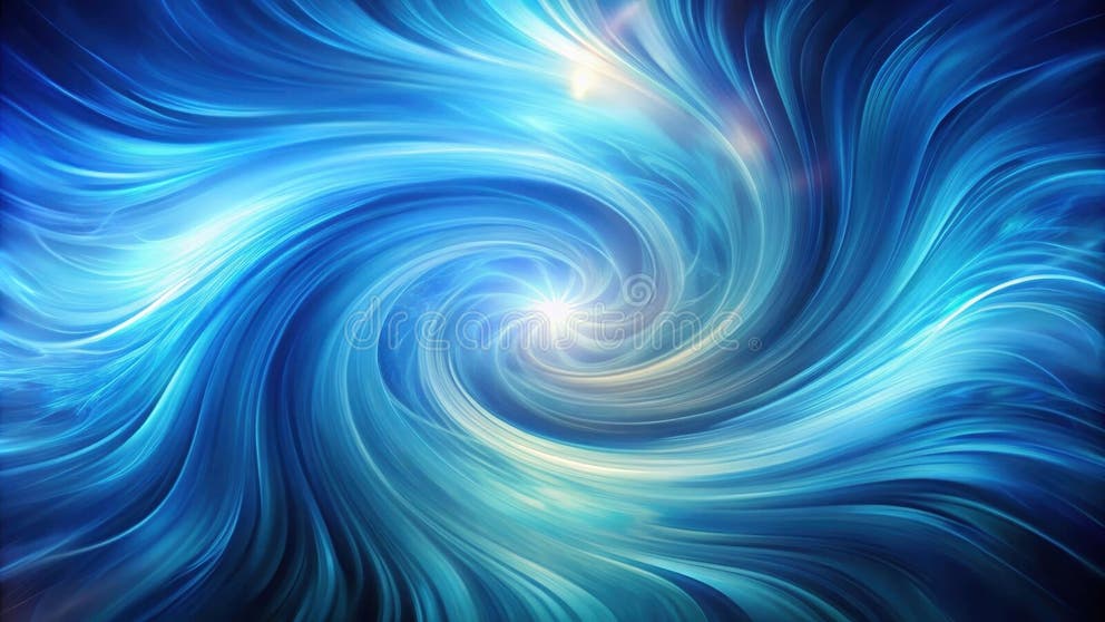 Abstract Swirling Blue Energy Vortex a Radiant Celestial Design ...