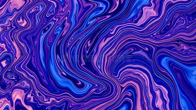 Abstract Swirling Blue and Purple Liquid Marble Texture Background ...