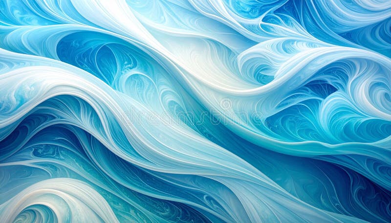 Abstract Swirling Blue Water Waves Texture Background Design Element Stock Illustration ...