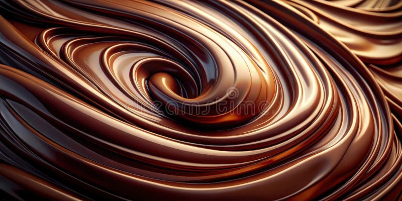Abstract Swirling Chocolate Texture Rich, Glossy, and Deliciously ...