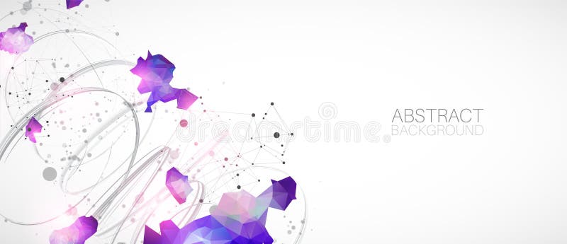 Futuristic Geometric Composition. Background for Design Works Stock ...