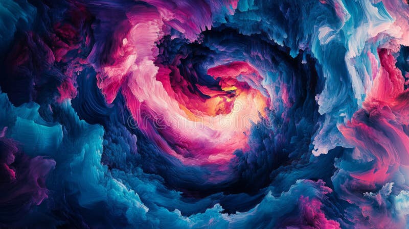 Abstract Swirling Colors Background Stock Illustration - Illustration ...