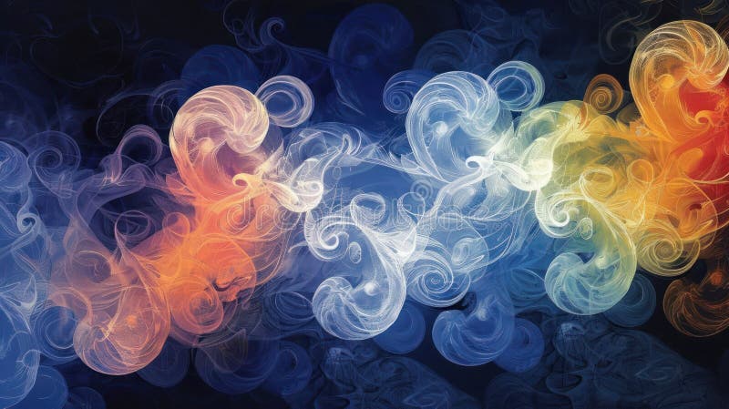 Abstract Swirling Colors Creating a Dynamic, Ethereal Atmosphere Stock ...