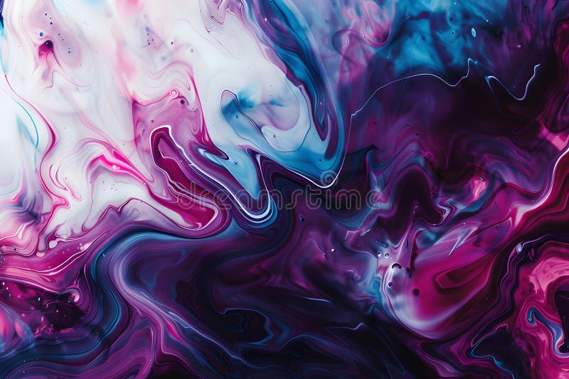 Abstract Swirling Colors Fluid Art Background Stock Illustration ...
