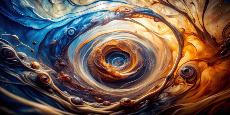 Abstract Swirling Colors a Mesmerizing Vortex of Hues and Textures ...