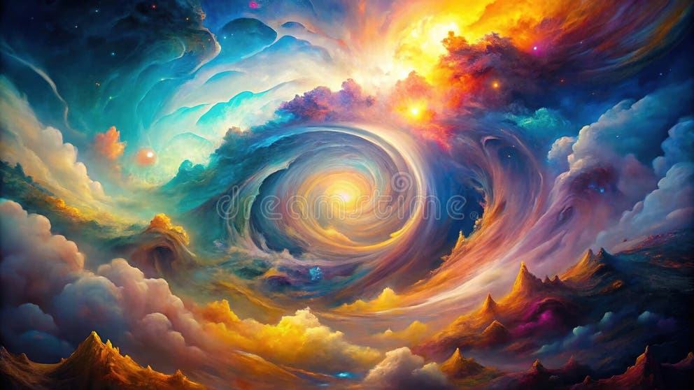 Abstract Swirling Colors a Visual Exploration of Inner Turmoil and ...